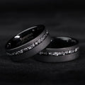 Black Tungsten Wedding Band | Gibeon Meteorite Ring